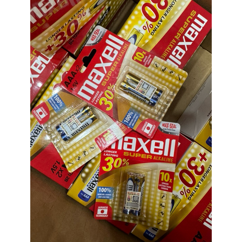 Hộp 24 viên (12 vỷ) pin AA/AAA Maxell super Alkaline | Shopee Việt Nam