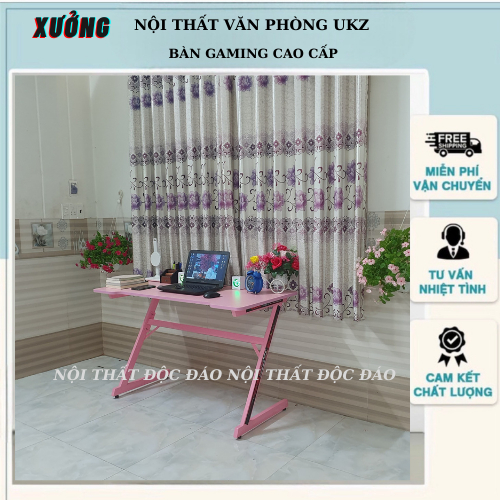 Bàn Z gaming , bàn bỏ máy tinh hiện đại , khung chân phủ sơn 2 lớp tỉnh ...