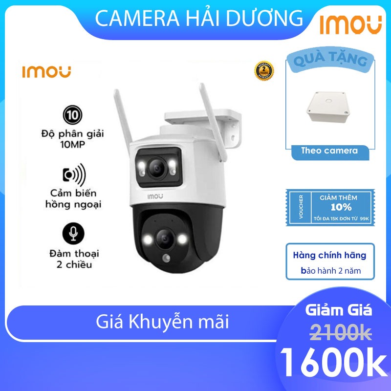 Camera Imou 2 mắt 10M ngoài trời iMOU Cruiser Dual cao cấp SIÊU NÉT ...
