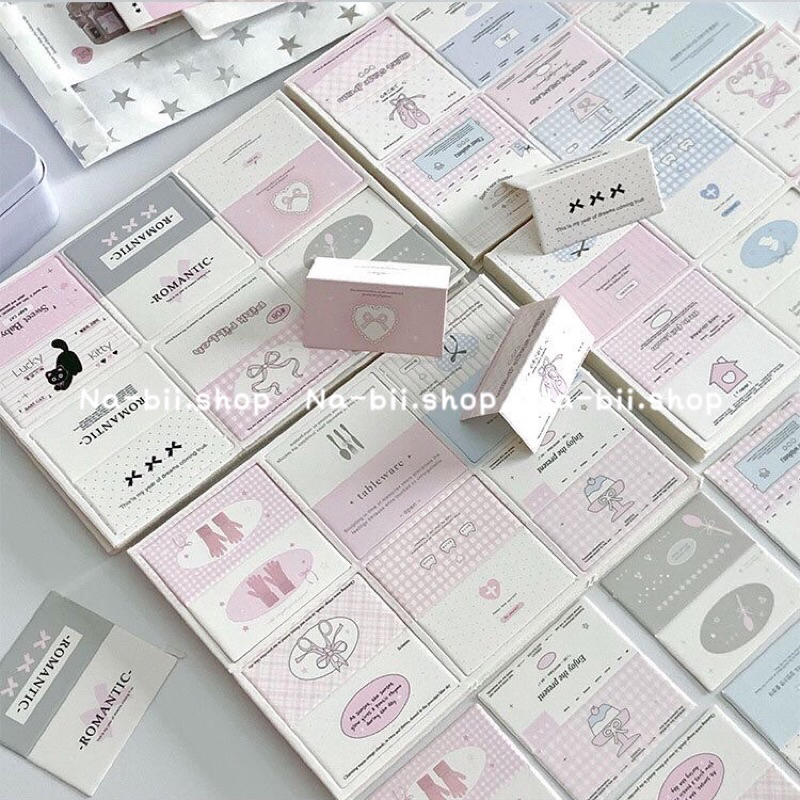 Set 24 chiếc đầu bấm đóng gói mini ins style | Shopee Việt Nam