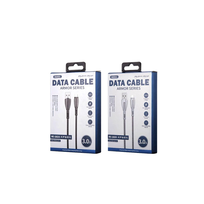 Cáp sạc nhanh đầu hợp kim nhôm USB to Type C REMAX 3.0A RC-162a Armor ...