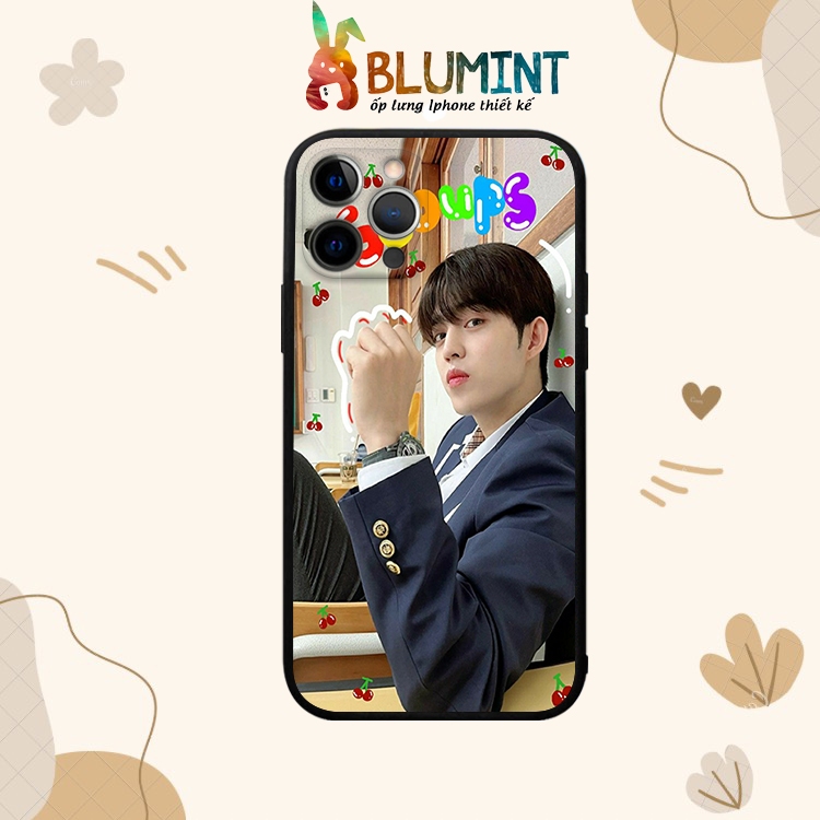 Ốp lưng iphone cạnh vuông Mingyu Seventeen Blumint Case cho ip 6/6s/7/8 ...