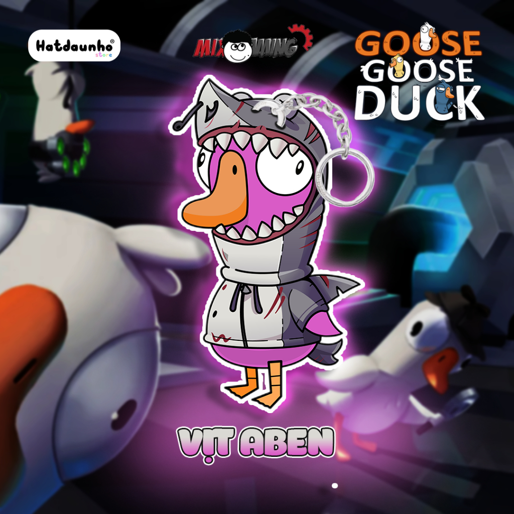Móc khóa vịt Goose Goose Duck, móc khóa vịt Miximoi, Móc khóa Mixi ...