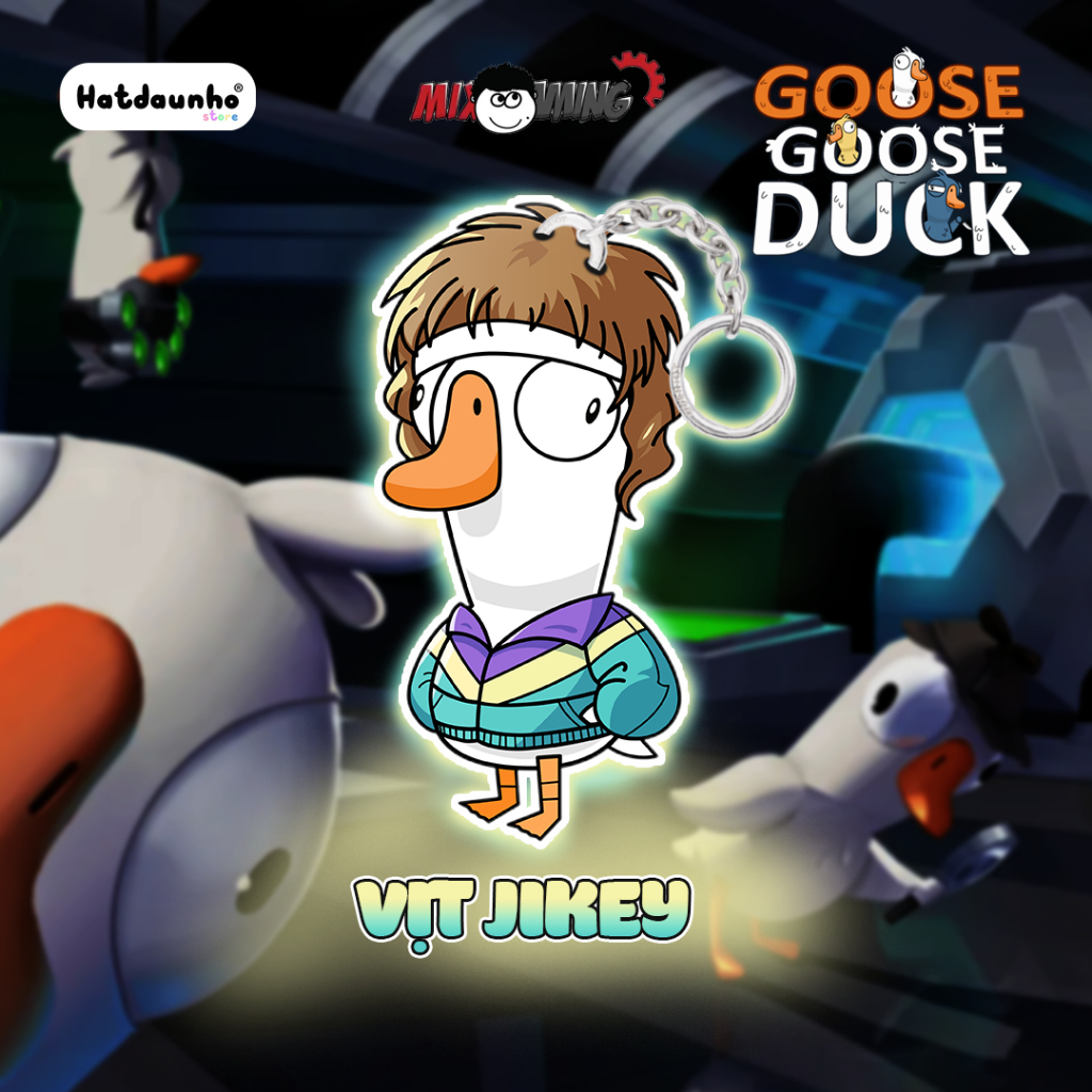 Móc khóa vịt Goose Goose Duck, móc khóa vịt Miximoi, Móc khóa Mixi ...