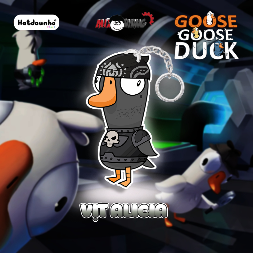 Móc khóa vịt Goose Goose Duck, móc khóa vịt Miximoi, Móc khóa Mixi ...