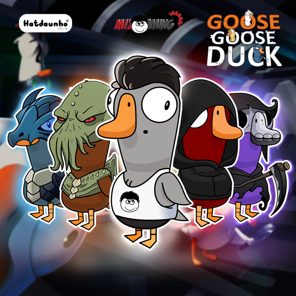 Móc khóa vịt Goose Goose Duck, móc khóa vịt Miximoi, Móc khóa Mixi ...