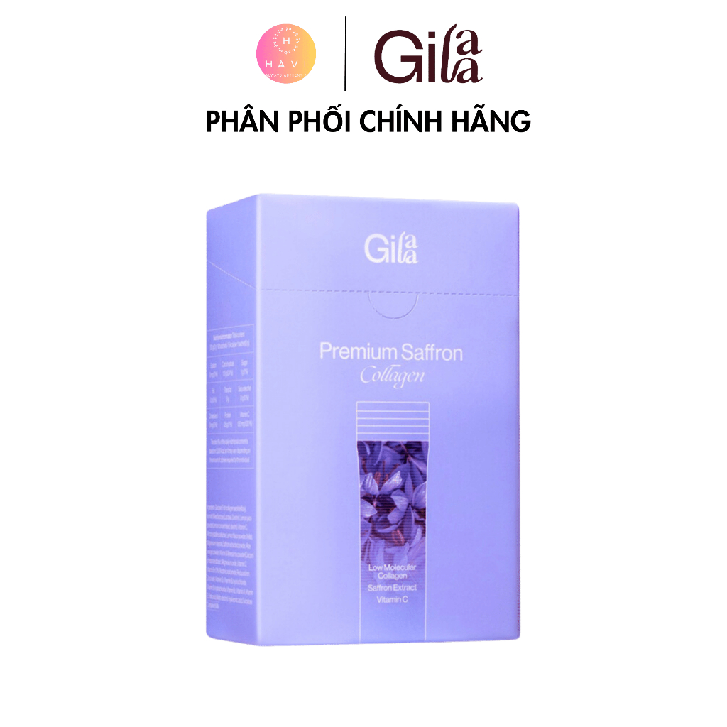 Hộp 60 gói bột uống Collagen Cao Cấp GILAA PREMIUM SAFFRON COLLAGEN ...