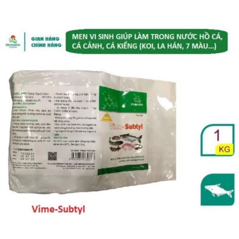 Vime Subtyl cá men vi sinh phân hủy bùn bã hữu cơ | Shopee Việt Nam