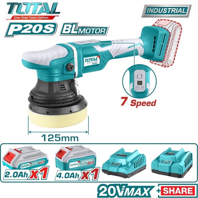 Máy đánh bóng dùng pin 20V Total TAPLI2002 ( Động Cơ Ko Chổi Than ...