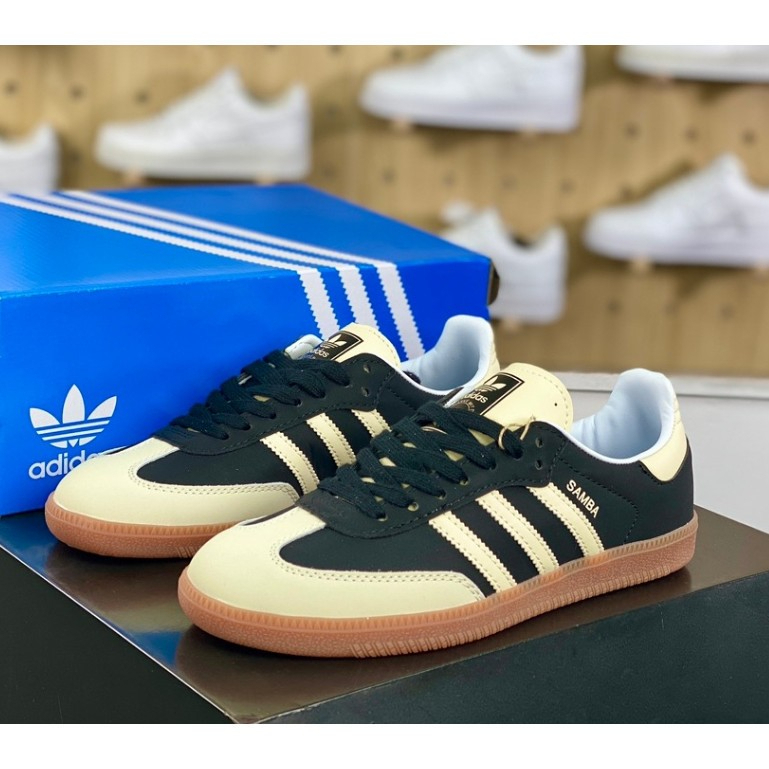 Giày Adidas Samba OG White Black Gum,giày samba nam nữ cổ thấp đế nâu ...