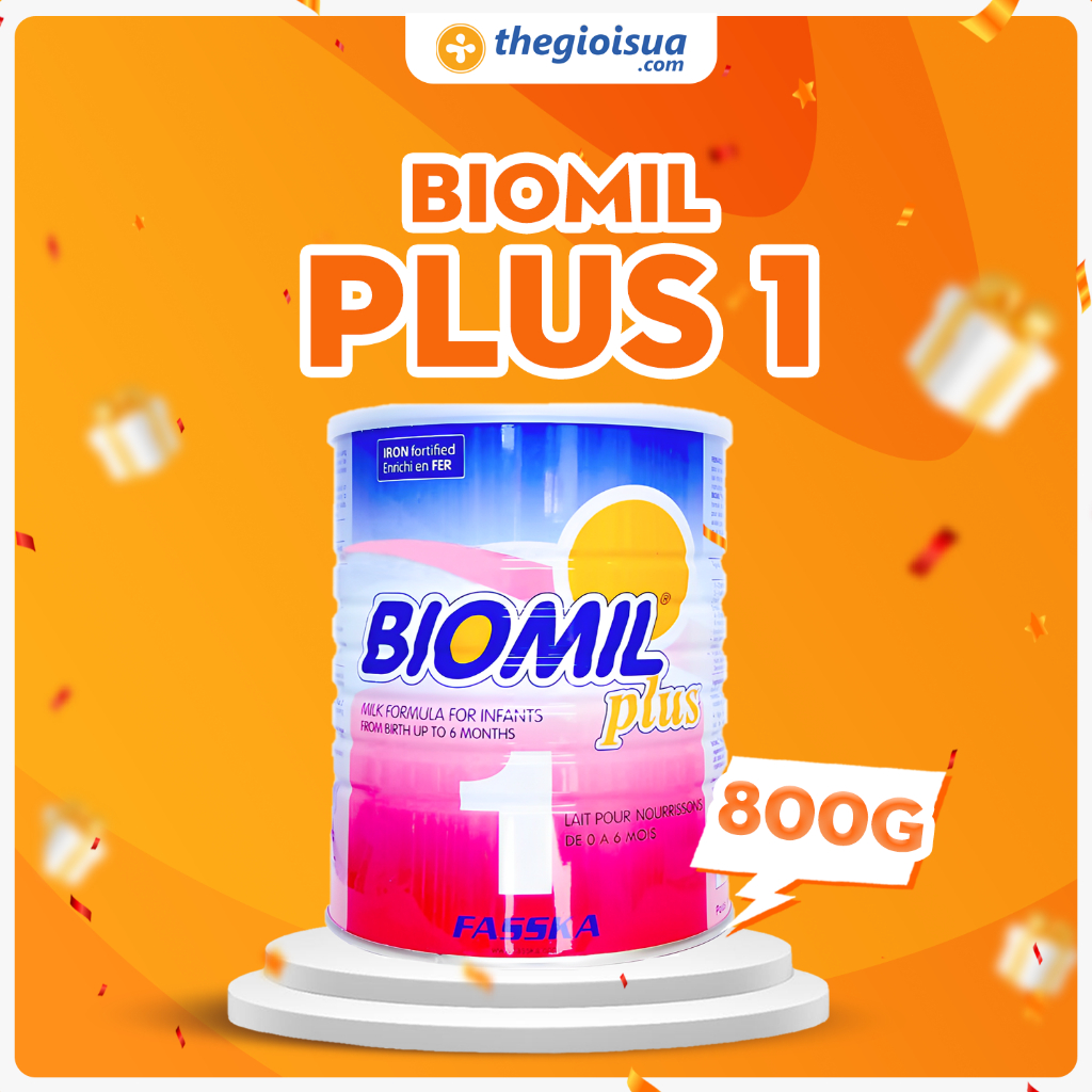 Biomil Plus 1 800g cho bé 0-6 tháng- Bổ sung Canxi hữu cơ, là thành ...