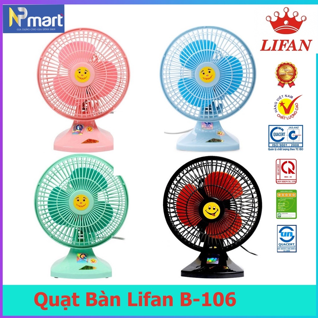 Quạt bàn mini Lifan B106 ( cắm điện trực tiếp 220V)⭐️ Bảo Hành 1 Năm tiện lợi sử dụng văn phòng ...