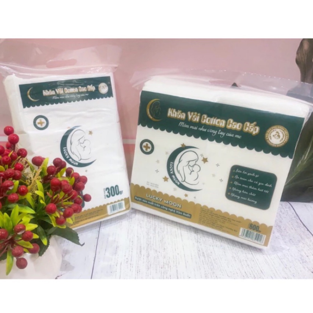 KHĂN KHÔ ĐA NĂNG LUCKY MOON CHO BÉ 300G/600G/900G | Shopee Việt Nam