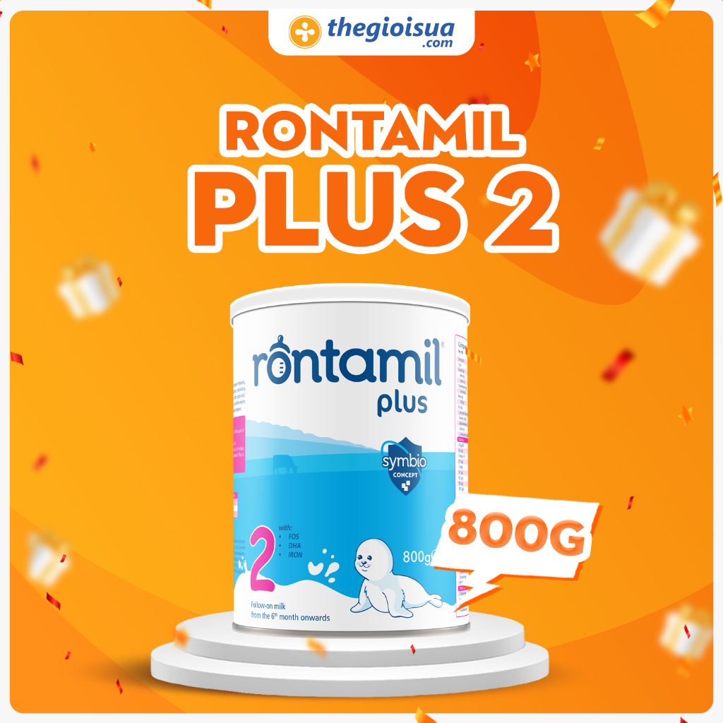 Sữa bột sinh học Rontamil Plus số 2 nhập khẩu Hà Lan 800g | Shopee Việt Nam
