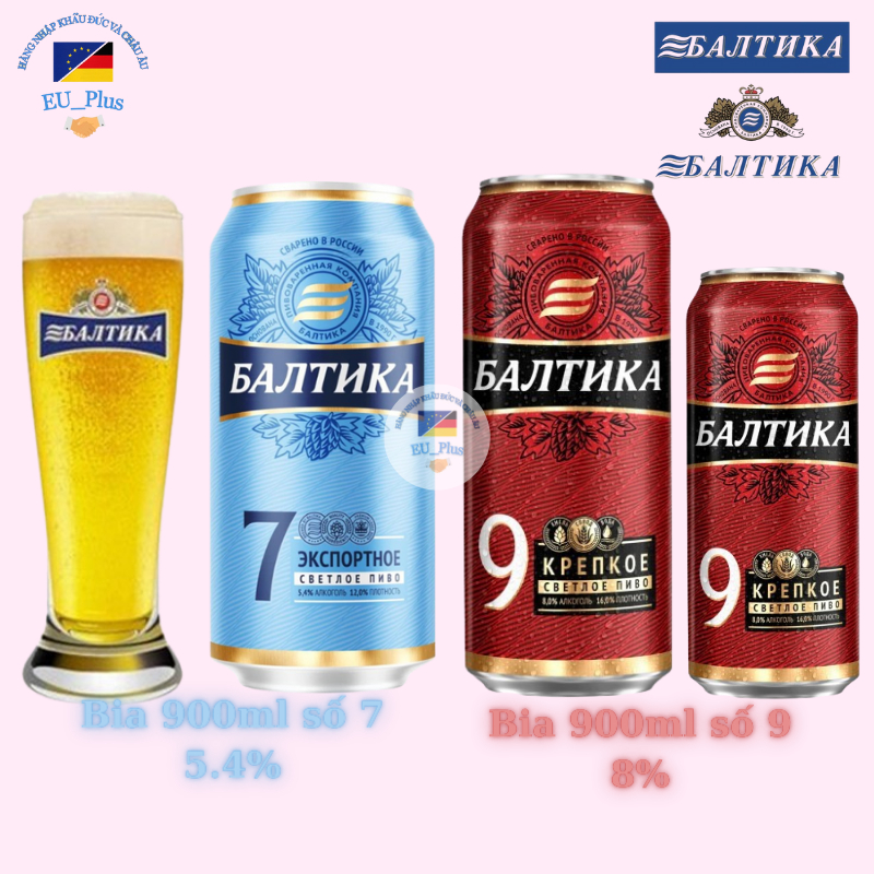 Bia lon Baltika số 7; số 9 900ml - 8 % (Nga) - BIA BALTIKA NỔI TIẾNG NHẤT CỦA NGA-4600682007456 ...