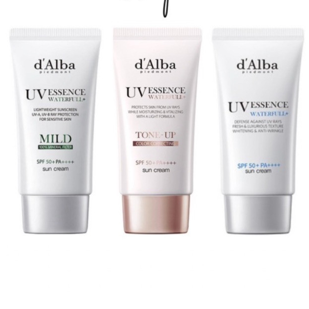 Kem chống nắng D'Alba Waterfull Essence / MILD / TONE UP Sun Cream ...