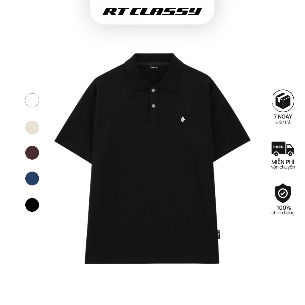 Áo Polo Local Brand RT CLASSY Logo Basic Nam/Nữ Trẻ Trung Vải Chống ...