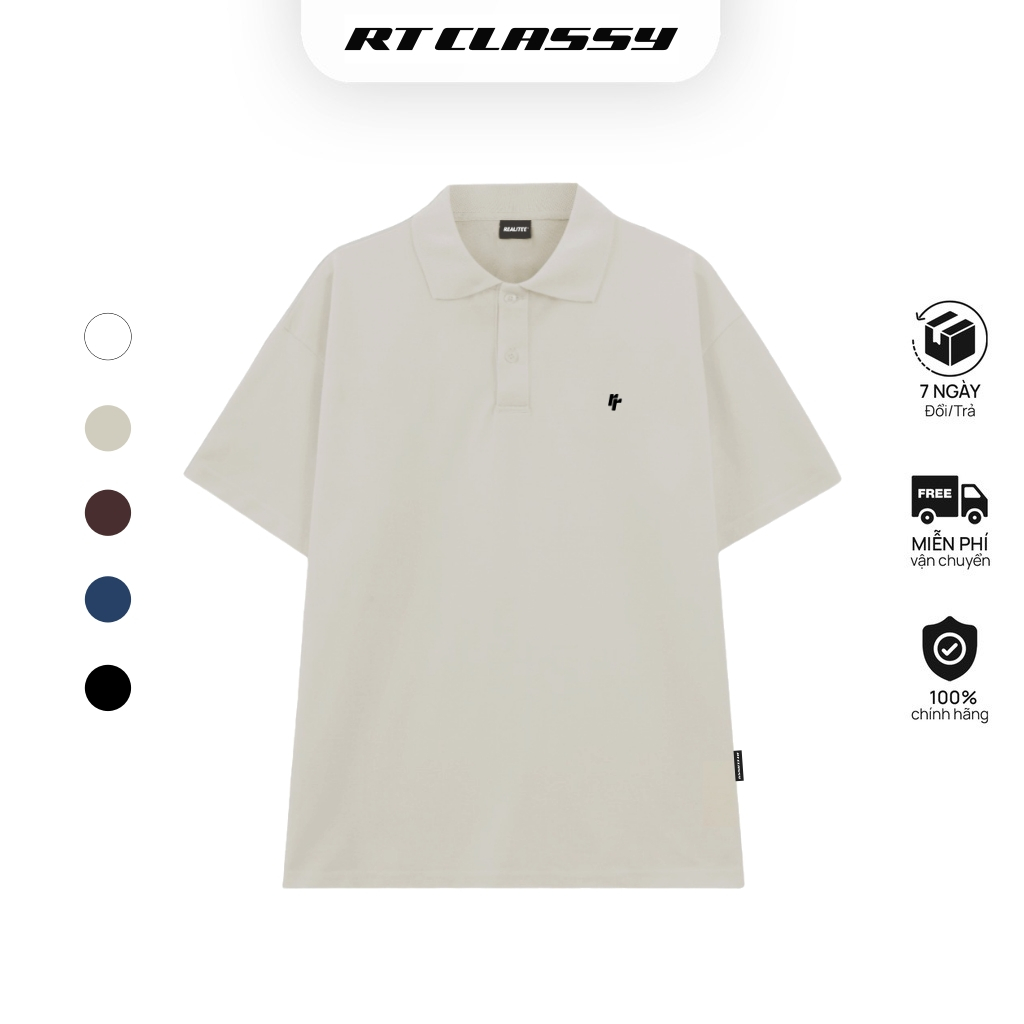 Áo Polo Local Brand RT CLASSY Logo Basic Nam/Nữ Trẻ Trung Vải Chống ...