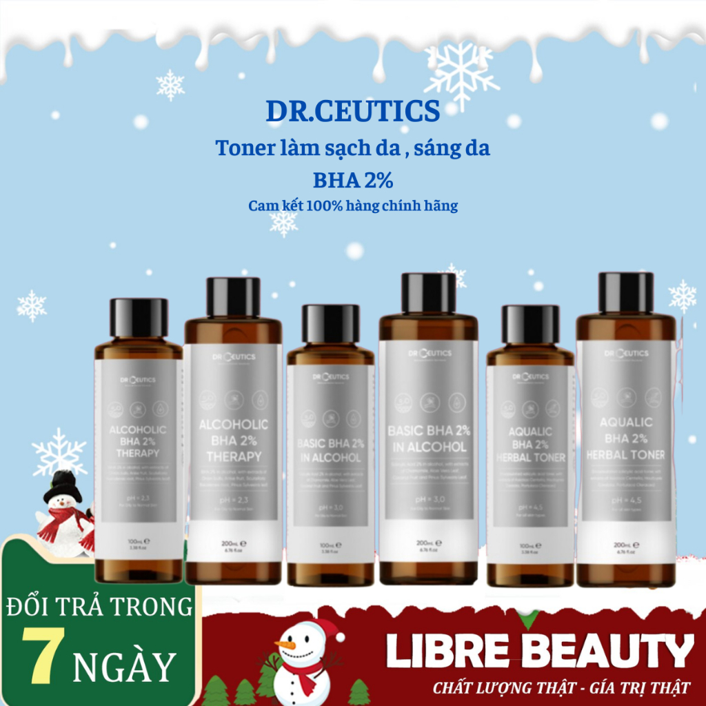 Toner Làm Sạch Và Cân Bằng Da DrCeutics BHA 2% 200ml | Shopee Việt Nam