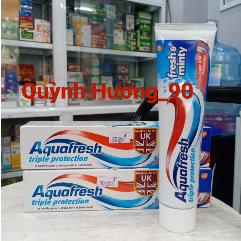 Kem đánh răng AQUAFRESH Triple protection fresh minty 100ml giúp nướu chắc khỏe,hơi thở thơm ...