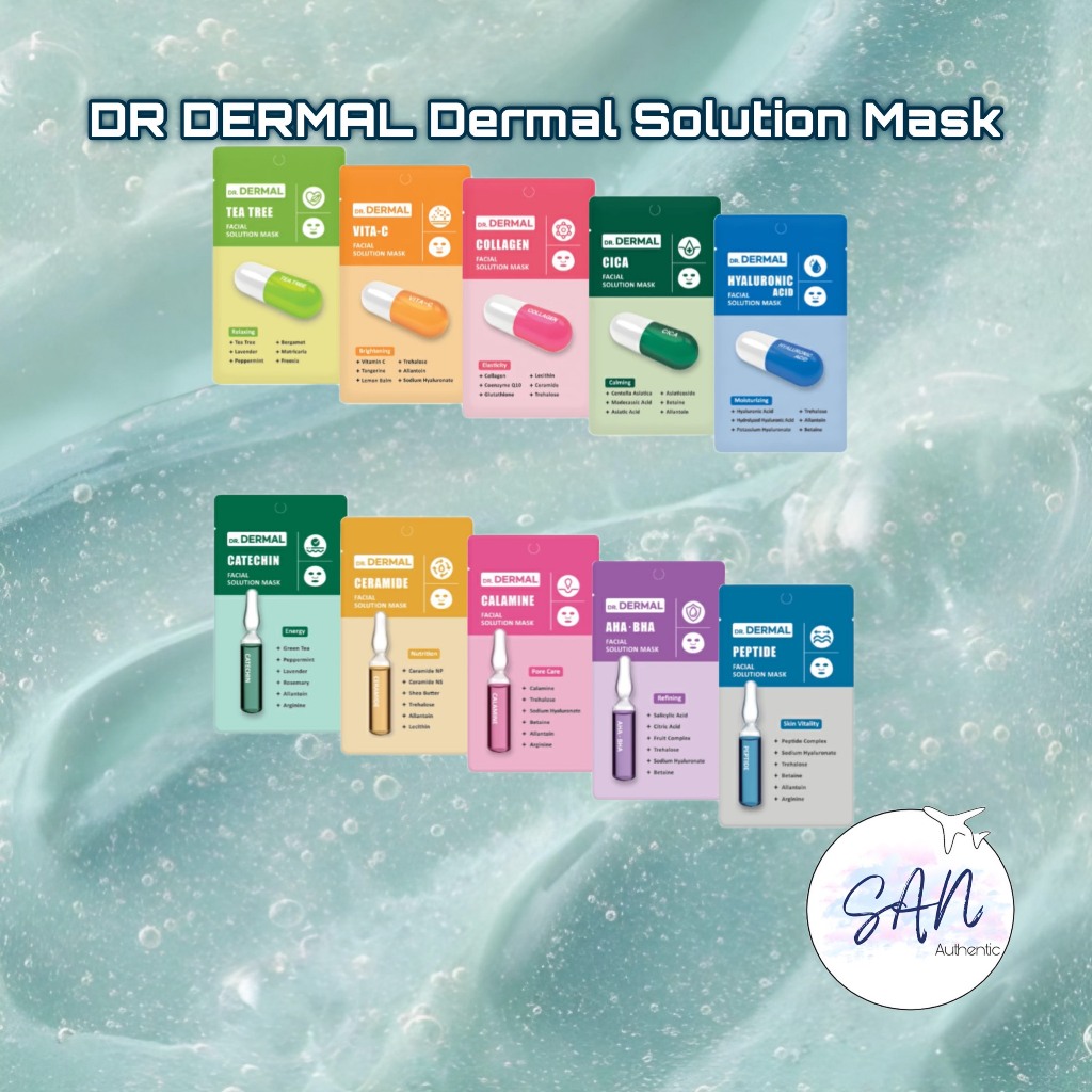 [NỘI ĐỊA NHẬT] Mặt nạ dưỡng da DR DERMAL Dermal Solution Mask cấp ẩm | Shopee Việt Nam
