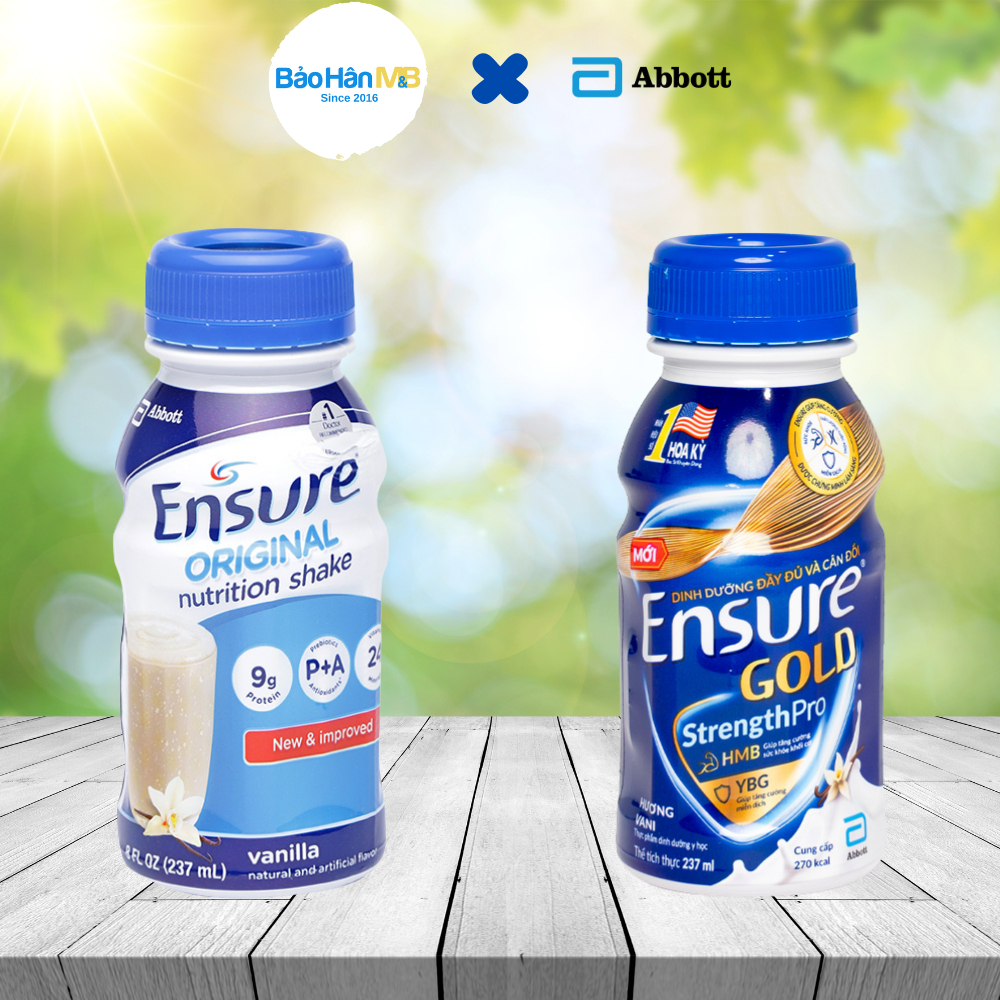 Sữa Ensure Abbott nước (Original/Gold) hương Vani - Chai 237ml - Dinh ...