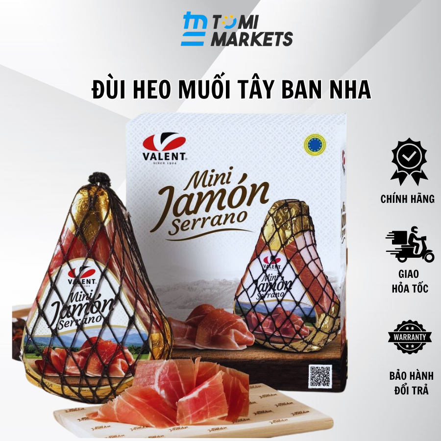 Đùi Heo Muối Tây Ban Nha Jamon Serrano Mini Valent Nhập Khẩu Chính Hãng ...