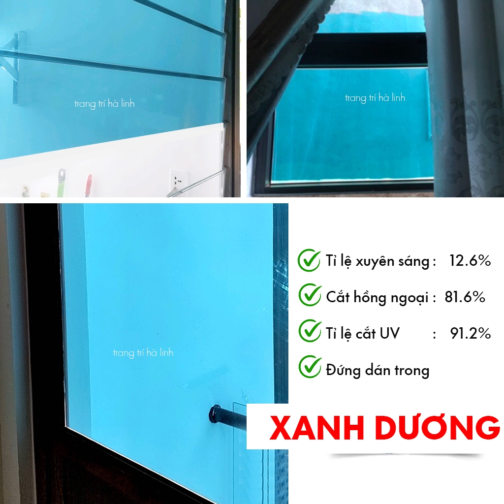 Giấy dán kính 1 chiều cửa kính chống nắng nóng film cách nhiệt decan ...