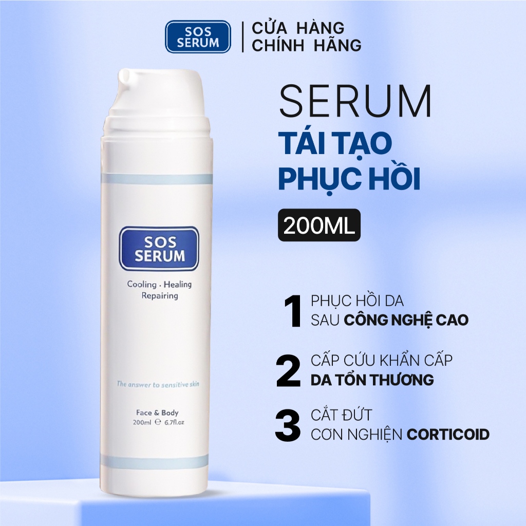 SERUM TÁI TẠO VÀ PHỤC HỒI SOS SERUM 200ML | Shopee Việt Nam