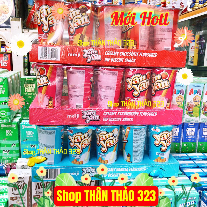 Bánh Que Chấm Kem Yan Yan Meiji 35g | Shopee Việt Nam