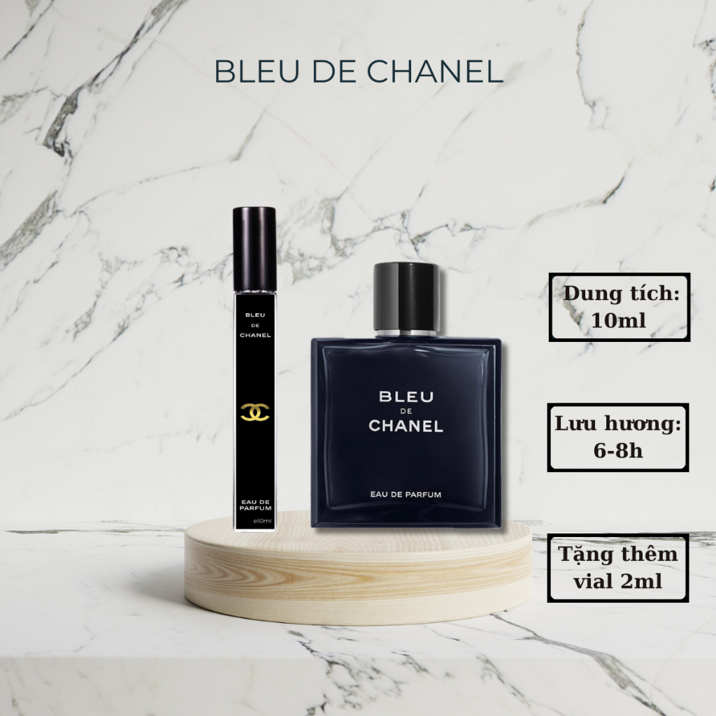 Nước Hoa Nam chiết Bleu de cha nel 10ml EDP Nam tính sang trọng đẳng ...