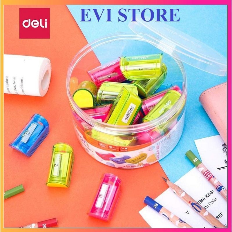 Gọt chì Deli E0545 / Chuốt chì Deli 0545 sắc bén màu sắc đẹp cute ...