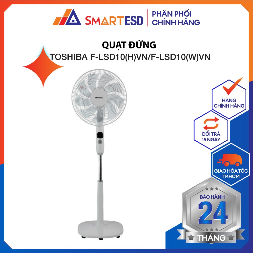 |HOẢ TỐC 2H HCM| Quạt đứng Toshiba DC inverter F-LSD10(W)VN Trắng và F-LSD10(H)VN Xám Hàng chính ...