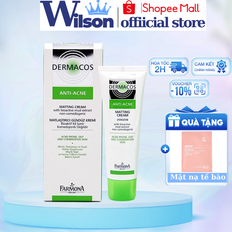 Dermacos Kem Dưỡng Ẩm Giảm Bóng Nhờn, Ngừa Mụn Farmona Dermacos Anti ...