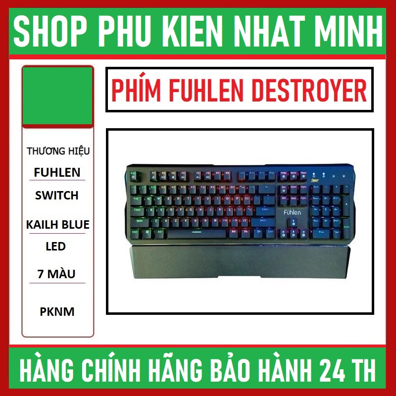 Bàn phím Fuhlen DESTROYER - FUHLEN ERASER - chuyên game bảo hành chính ...