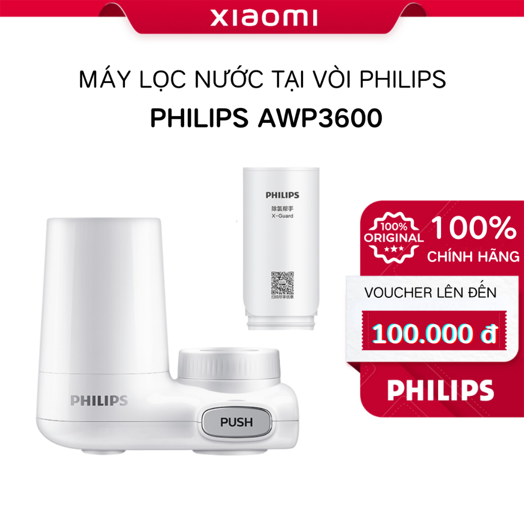 Máy lọc nước tại vòi Philips AWP3600 (1 lõi lọc x-guard trong thân máy ...