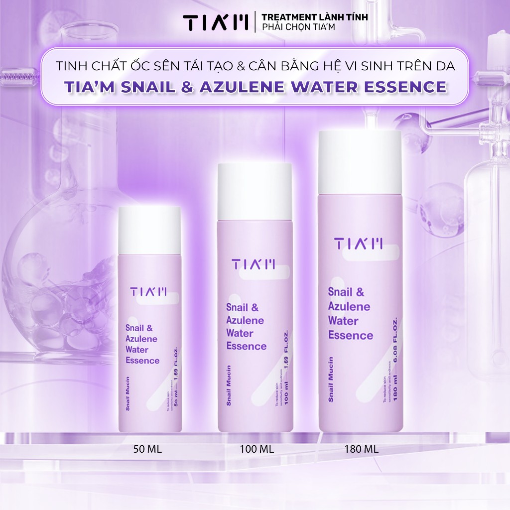 Tinh Chất Dịch Lọc Ốc Sên Làm Dịu Và Phục Hồi Dành Cho Da Dầu Mụn, Nhạy Cảm TIA'M Snail ...