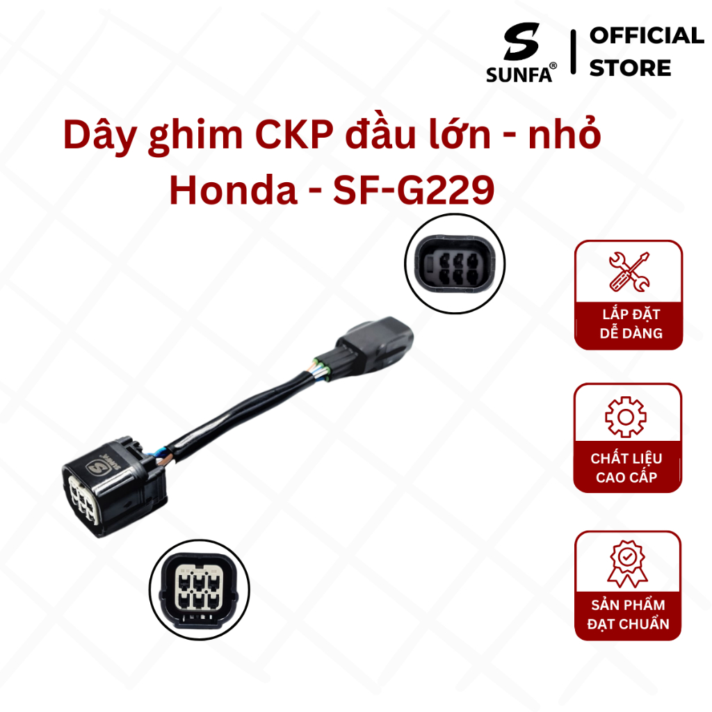 Dây ghim CKP đầu lớn-nhỏ - Honda - SF-G229 | Shopee Việt Nam