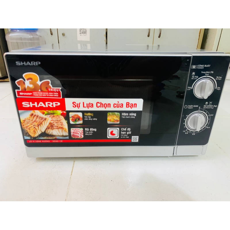 [ thanh lý ] Lò vi sóng Sharp R-205VN(S) 20 lít trưng bày cấn góc nhẹ như ảnh | Shopee Việt Nam