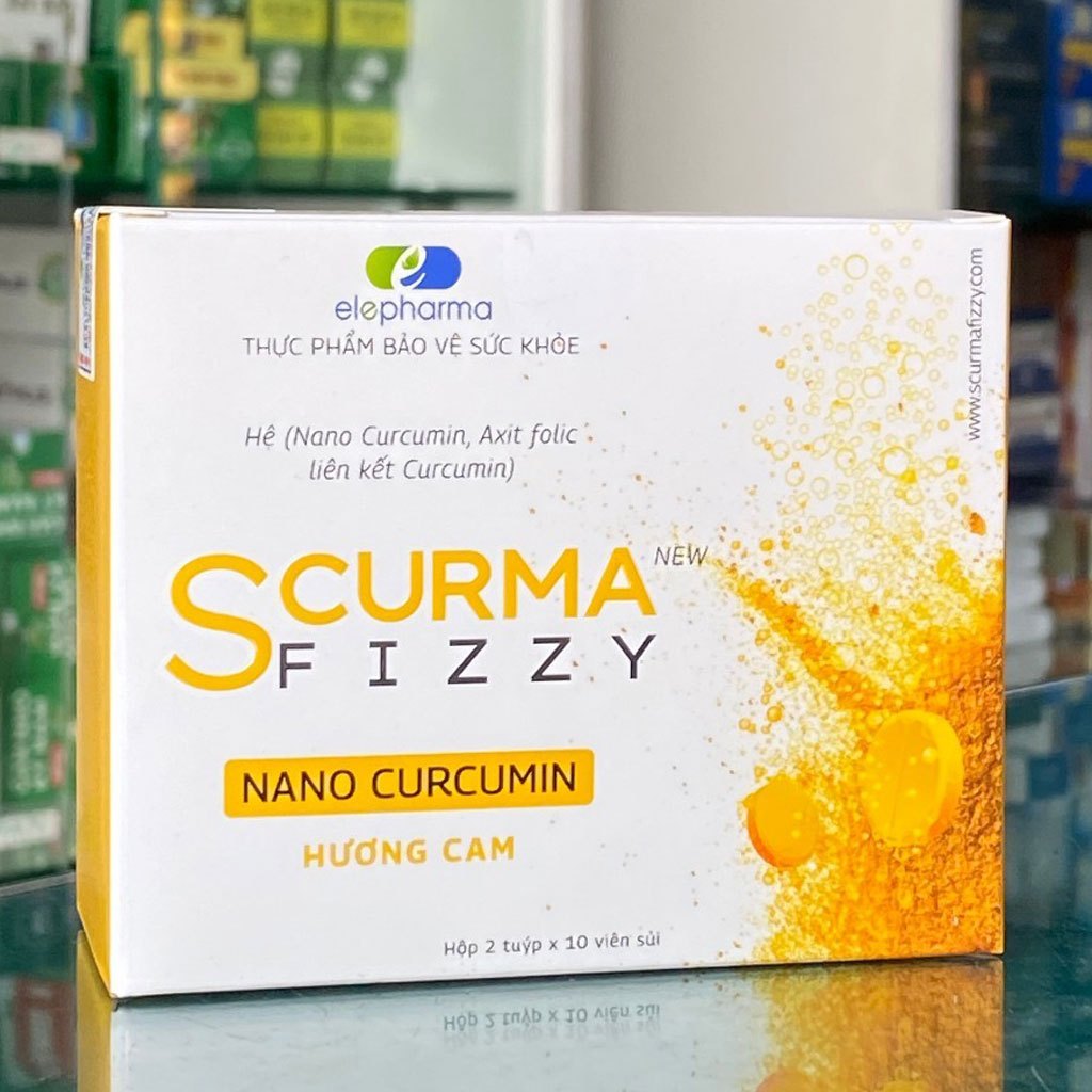 Viên sủi Scurma Fizzy Nano curcumin, Hỗ trợ giảm các triệu chứng của ...