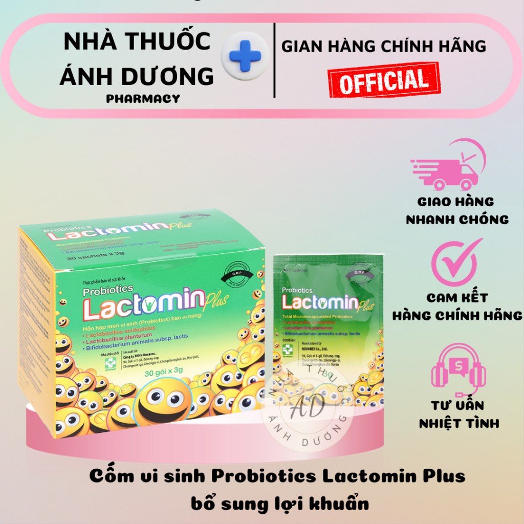 Men Vi Sinh LACTOMIN PLUS - Cân Bằng Hệ Vi Sinh Đường Ruột, Giảm Rối ...