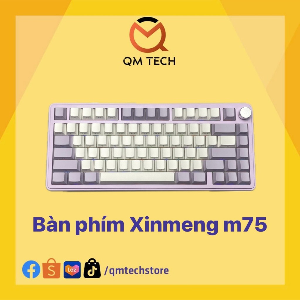 [NEW -BH12T] Bàn phím cơ Xingmeng M75 Full phím kết nối 3 mode - QMTECH STORE | Shopee Việt Nam