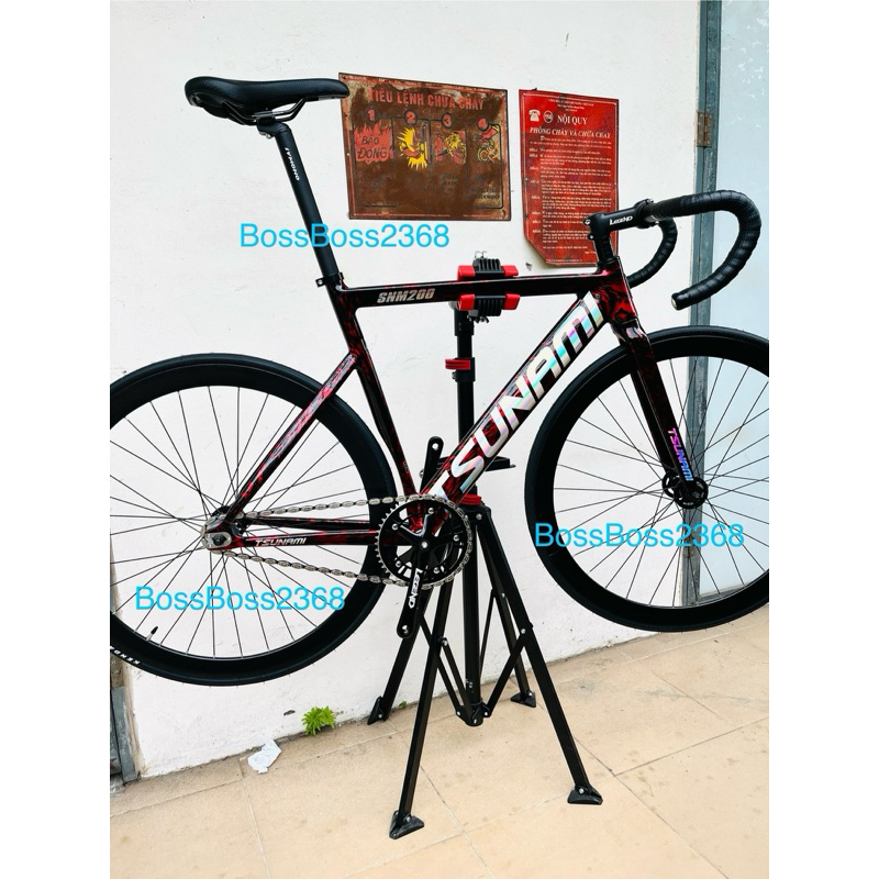 (có sẵn)xe đẹp fixed gear Tsunami snm200.tặng ghi đông ngang BCZ( màu ...