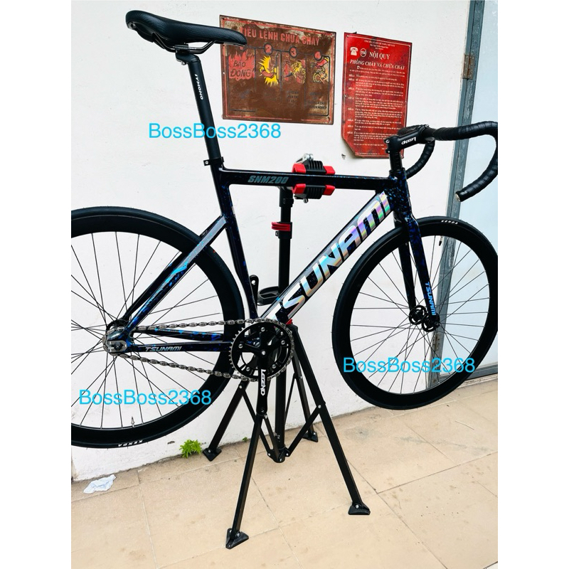 (có sẵn)xe đẹp fixed gear Tsunami snm200.tặng ghi đông ngang BCZ( màu ...