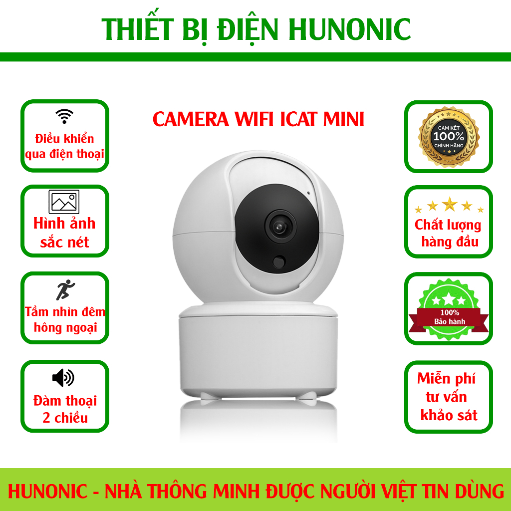 Camera Wifi ICat Mini - Chính hãng bảo hành 2 năm | Shopee Việt Nam
