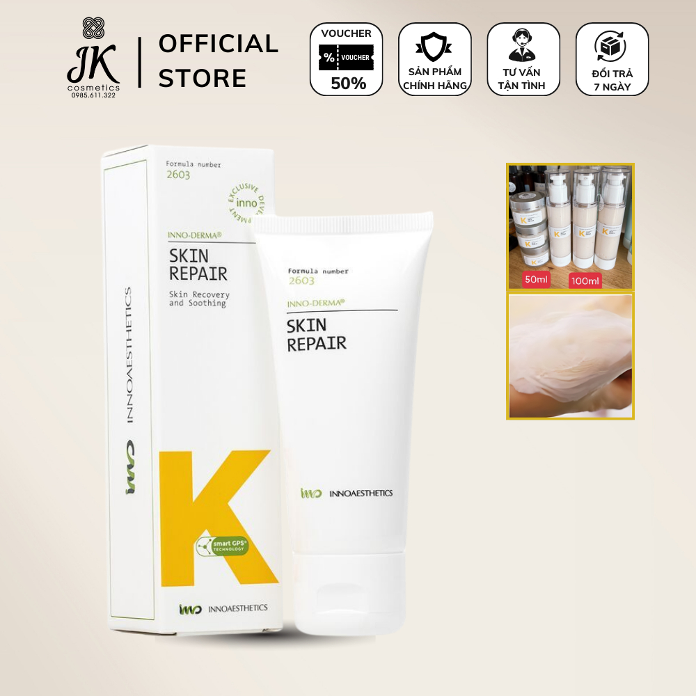 Kem K Inno Derma 2603 Skin Repair Cream - JK Auth Cosmetics | Shopee Việt Nam