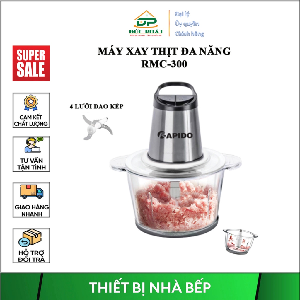 Máy xay thịt Rapido RMC-300, Máy Xay Thực Phẩm Đa Năng OLIVO FC21 xay ...