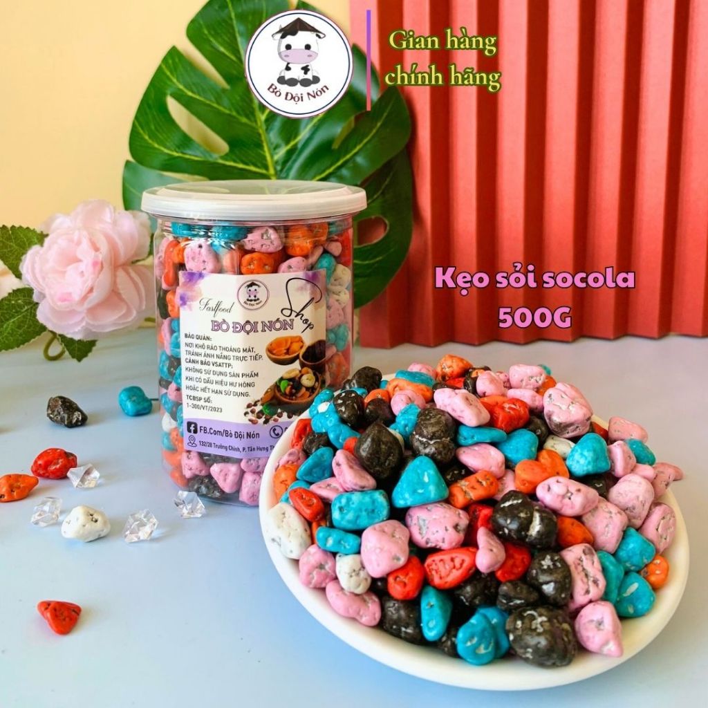 500Gr Kẹo Socola Sỏi Bò Đội Nón | Shopee Việt Nam