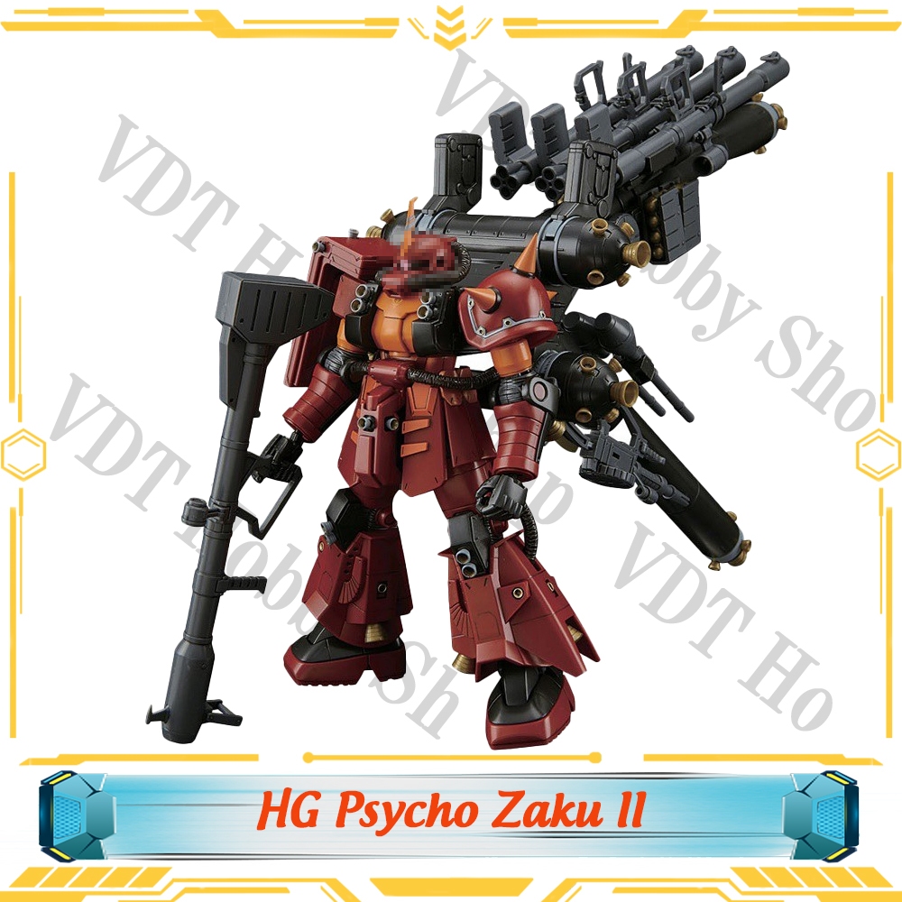 Mô hình lắp ráp HG Psycho Zaku II ( tặng kèm base ) | Shopee Việt Nam