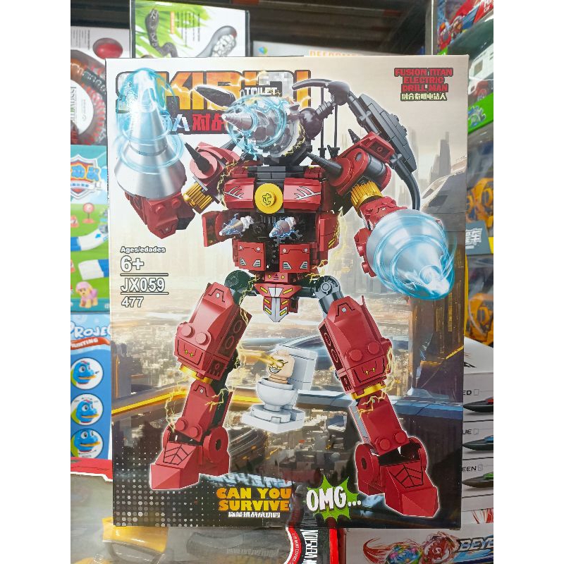 Mã 059 - Hộp lê gô lắp ghép mô hình Robot SKIBIDI TOILET | Shopee Việt Nam